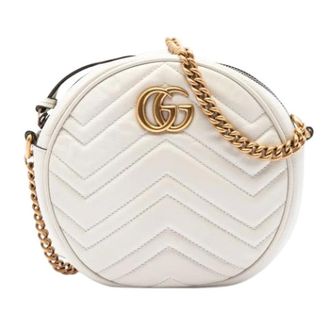 Gucci Pre-owned Sac bandouli&egrave;re matelass&eacute; - Femme - Pre-owned - Blanc - Taille: ONE Size