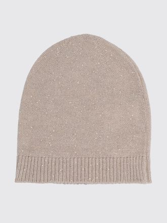 Fabiana Filippi Beanie mit Pailletten aus Woll-Kaschmir-Mischung
