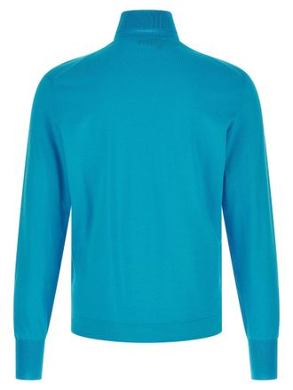 Prada Cotton Turtleneck Sweater - Blue