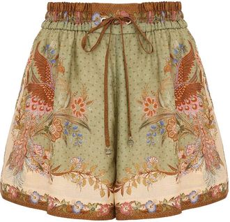Zimmermann Short en soie imprim&eacute; Zimmermann Indra