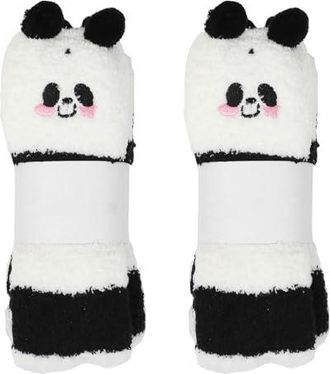 Soimiss VANZACK Chaussettes Longues en Polaire Corail pour Femmes Bas DHiver Duveteux Cuissardes Chaudes et &Eacute;paisses pour Dormir et D&eacute;placement 1 Paire