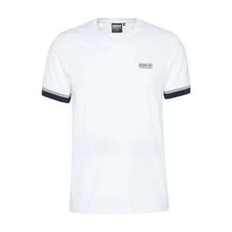 Barbour T-shirt &agrave; revers profond, blanc, blanc, XXL