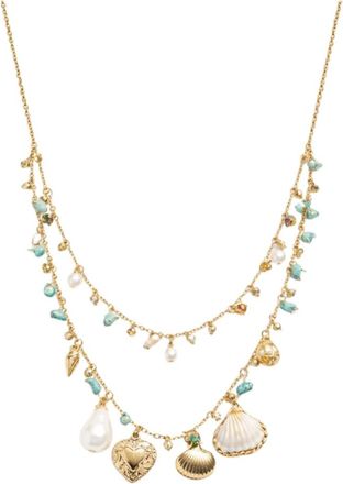 Twinset Femme, Accessoires, Multicolore, Taille: ONE Size Double Chain Necklace