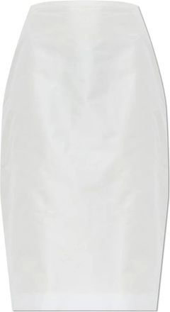 Jil Sander Femme, Jupes, Blanc, Taille: 42 FR High-Waisted Pencil Skirt