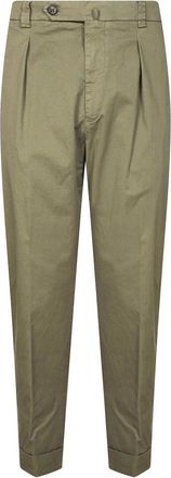 Berwick 1707 Homme, Pantalons, Vert, Taille: XL Pantalone Lavato Over Fit