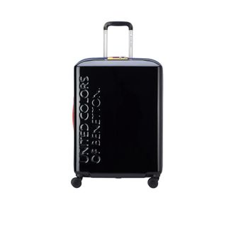Delsey unisex, Valises, Noir, Taille: ONE Size Élégante Valise Rigide de Taille Moyenne avec Serrure TSA