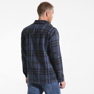 Lands End Softe Twill-Hemdjacke, Herren, Gr&ouml;&szlig;e:44-46 regular, Blau, by Lands End