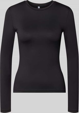 Pieces Slim Fit Langarmshirt mit Rundhals-Ausschnitt Modell LULA