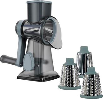 Generic R&acirc;pe &agrave; fromage rotative, broyeur de nourriture pour cuisine - Trancheuse manuelle pratique avec poign&eacute;e | R&acirc;pe &agrave; fromage non rotative pour la maison e