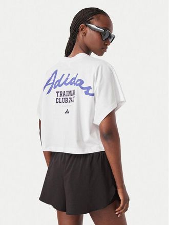 adidas T-Shirt Primelift Workout Graphics T-Shirt KV1570 Wei&szlig; Regular Fit