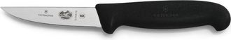 Victorinox by Swiss Army Fibrox Sch&auml;lmesser f&uuml;r Gem&uuml;se und Obst, Kleines Ausbeinmesser f&uuml;r Fleisch, 10 cm, Gerade Klinge, Scharf, Rostfreier Stahl, Schwarz