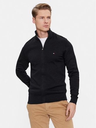 Tommy Hilfiger Strickjacke MW0MW28050 Schwarz Regular Fit