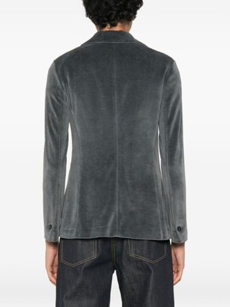 Circolo 1901 Grey Velvet Blazer - Grey