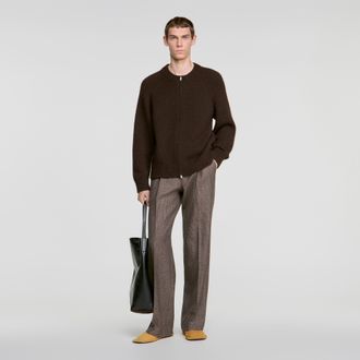 Sandro Bomber-Cardigan mit Rei&szlig;verschluss