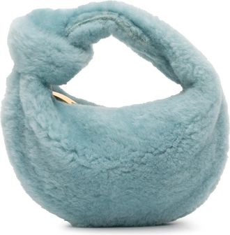 Bottega Veneta Hobo Bags - Mini Shearling Jodie - Gr. unisize - in Blau - f&uuml;r Damen