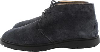 Tod's Homme, Chaussures, Bleu, Taille: 44 EU Bottes &agrave; lacets