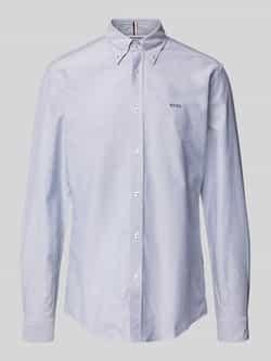 HUGO BOSS Regular Fit Business-Hemd mit Button-Down-Kragen Modell Roan