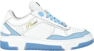 Philipp Plein unisex, Chaussures, Blanc, Taille: 36 EU Baskets Basses en Daim Nappa
