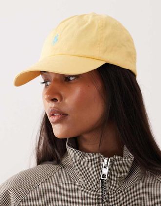Polo Ralph Lauren Casquette de baseball &agrave; logo embl&eacute;matique - Jaune