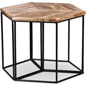 vidaXL Couchtisch Massivholz Mango 56x48x40 cm - Vidaxl