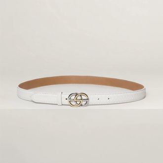 Reptiles House Gemini - Velvet python gürtel - Weiß