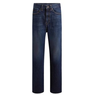 Khaite Dunkelblaue Straight Leg Jeans - - Jeans - Damen - Blau - W30