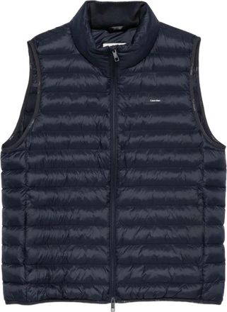 Calvin Klein Gilet matelass&eacute; avec &eacute;cusson logo - Homme - Vestes - Bleu - Taille: XL