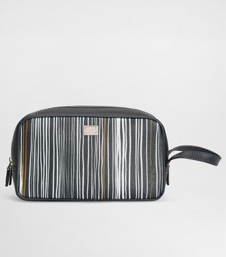 Dolce & Gabbana Necessaire Aus Kalbsleder Mit Streifenprint - Mann Brieftaschen Und Clutches Multicolor Onesize