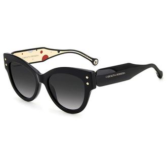 Carolina Herrera Ch 0009/s 807/9O BLACK Sunglasses Womens Acetate, Standard, 54
