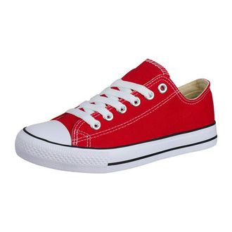 Elara Unisex Sneaker Low top Turnschuh Textil Chunkyrayan 36-46 A-YD3230-Rot-40