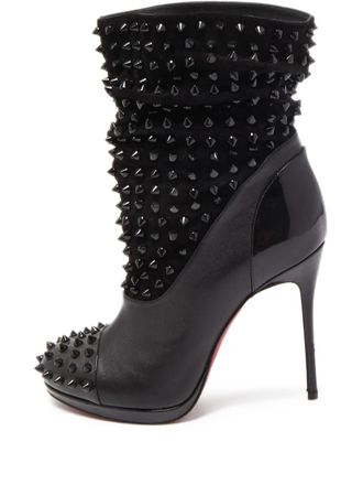 Christian Louboutin bottines à détails de clous 100 mm - Noir