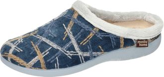 Manitu Home Damen 320077-05 Hausschuh, Blau, 39 EU