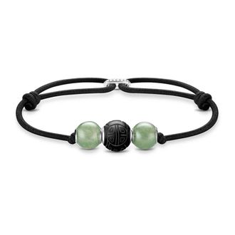 Thomas Sabo Thomas Sabo Armband Bead schwarz- gr&uuml;n A2079-811-11-L22V - - Accessories - Damen - Schwarzk - ONE SIZE