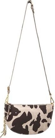 Fredsbruder Cuir sac &agrave; &eacute;paule bandouli&egrave;re Velvet Wild Crossbag Cow Pattern brun