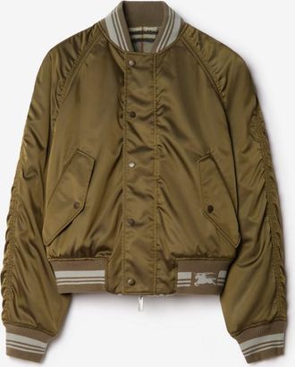Burberry Bomber r&eacute;versible en nylon, Size: 46