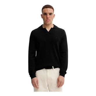 Marc O'Polo Pull en maille &agrave; col en V - Homme - Pulls - Noir - Taille: S