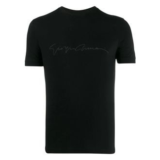 Giorgio Armani T-shirt ASV en viscose stretch - Homme - Tops - Noir - Taille: XL