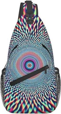Generic Sac &agrave; dos &agrave; bandouli&egrave;re pour homme Motif for&ecirc;t fantastique, &eacute;toiles et m&eacute;t&eacute;ores