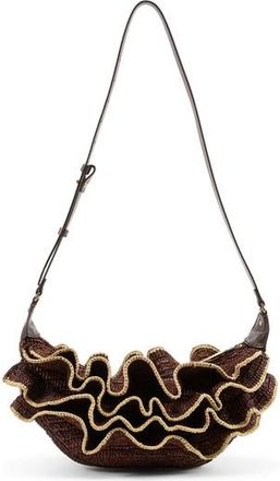 Zimmermann Sac port&eacute; &eacute;paule Goldent en raphia