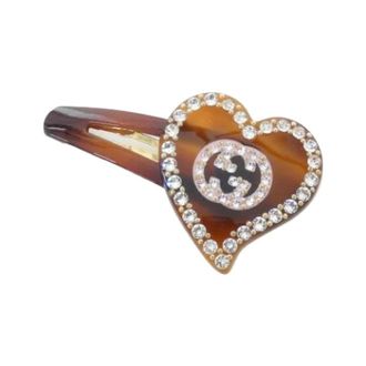 Gucci Pre-owned Vintage Hair clip - Femme - Pre-owned - Brun - Taille: ONE Size