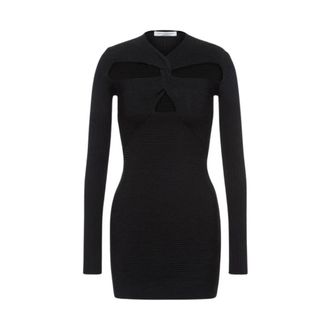 Philosophy di Lorenzo Serafini Stretch-Strick Minikleid mit Cut-Out - - Dresses - Damen - Schwarzk - 2XS