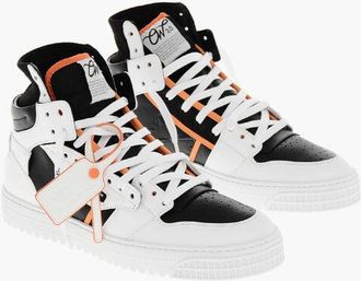 Off-white Leather 3.0 OFF COURT High-Top Sneakers size 41