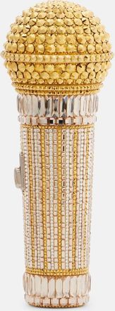 Judith Leiber Clutch Microphone Small mit Kristallen