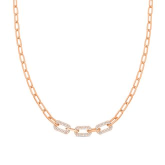Luxenter Halskette mit 18 Karat Gelbgold-Finish - Nelith