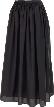 Loulou Studio Femme, Jupes, Noir, Taille: 40 FR Naya Midi Skirt