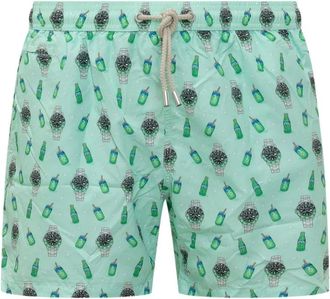 MC2 Saint Barth Homme, Maillots de bain, Vert, Taille: XL Short de Bain Lighting