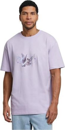 Mister Tee Vive La Liberte Th&eacute; surdimensionn&eacute; T-Shirt, Lilas, XL Homme