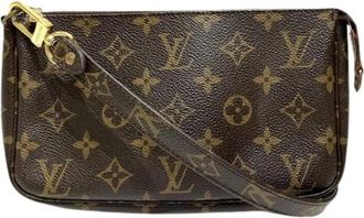Louis Vuitton Sac bandouli&egrave;re Pochette Pre-owned - Femme - Pre-owned - Brun - Taille: ONE Size