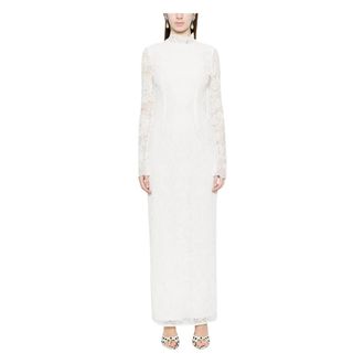 Rotate Crew-neck Spitzenkleid - - Dresses - Damen - Wei&szlig; - S