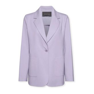 Elena Miro Milano Stitch Blazer - - Jackets - Damen - Lila - M